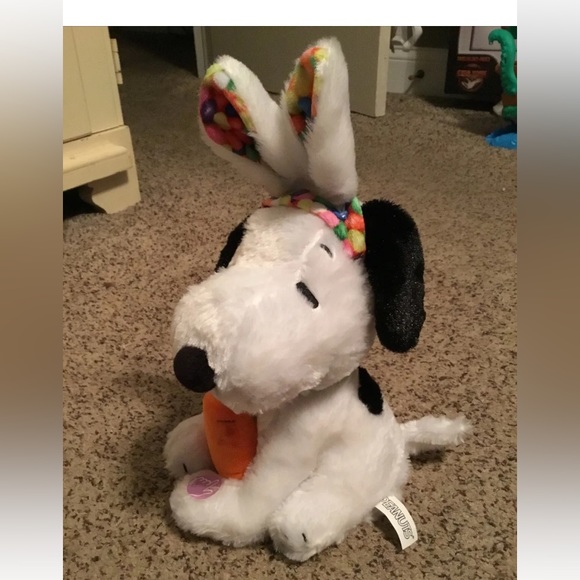 Peanuts | Toys | Peanuts Snoopy Musical Dance Bouncing Easter Bunny ...